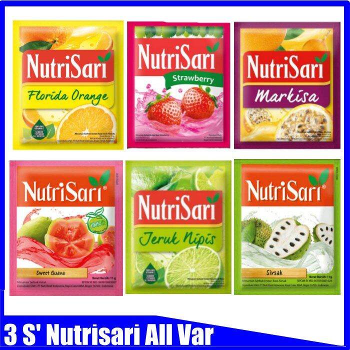 Nutrisari All Varian 14 Gr / Nutri Sari 3 Sachet | Lazada Indonesia