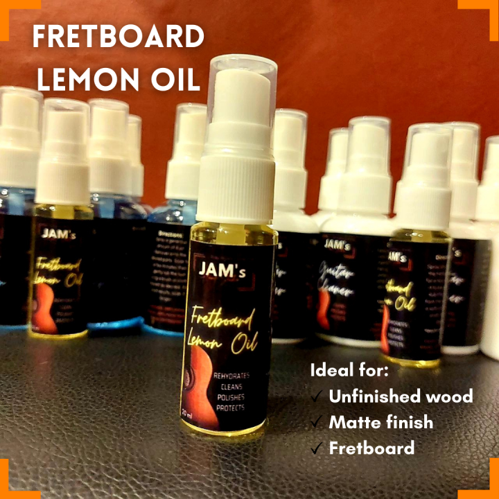 Fretboard Lemon Oil Spray with Free Microfiber Cloth For Unfinished ...