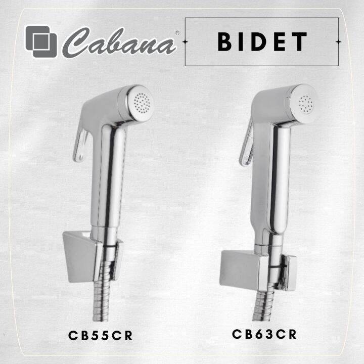 [SAKURA MARK] CABANA Bathroom Chrome Bidet Spray Set with 1.2hose & Bidet Holder Hand Bidet Set ...