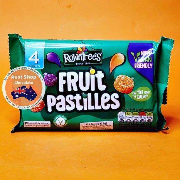 Rowntree's® Fruit Pastilles Vegan Friendly Sweets Tube pack 4 x 42.8g ...