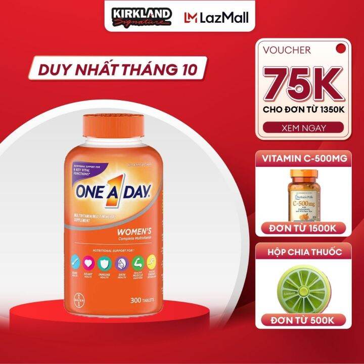 Vitamin Tổng Hợp Nữ Kirkland Signature One A Day Women Multivitamin 300