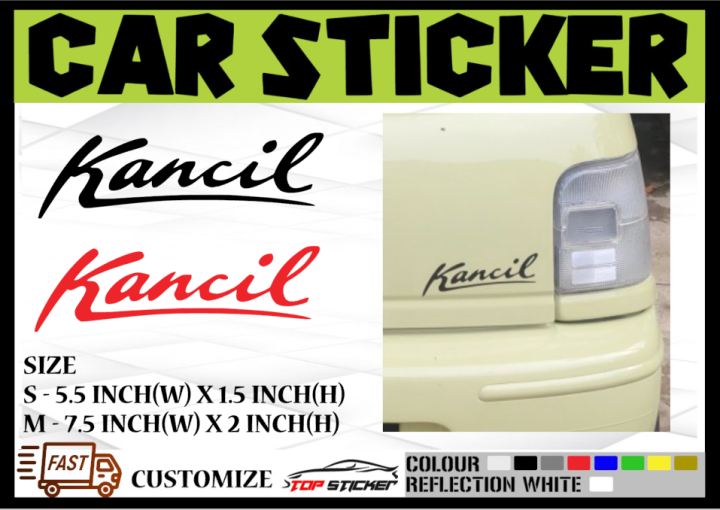 PERODUA KANCIL VINTAGE RARE CAR STICKER KERETA STICKERS | Lazada