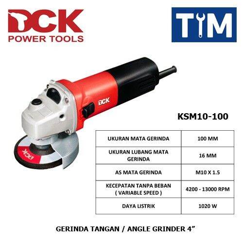 DCK Gerinda Tangan KSM10-100 VARIABLE SPEED / Angle Grinder 4 INCH | Lazada Indonesia
