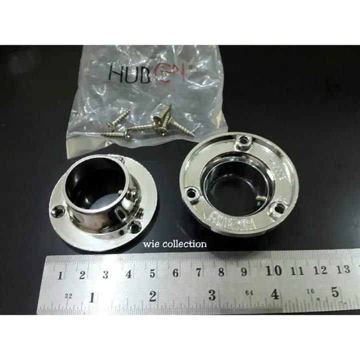 1 Set BRACKET TOPI / KUPING GANTUNGAN LEMARI 1" BESI MERK HUBEN (1 R ...