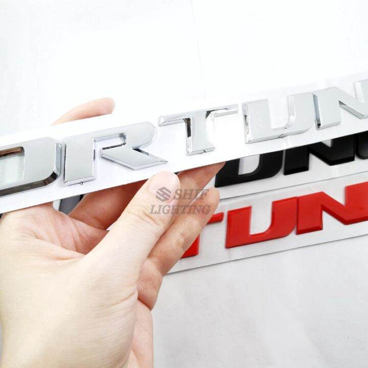 1 x ABS FORTUNER Letter Car Auto Front Hood Emblem Badge Sticker Logo ...