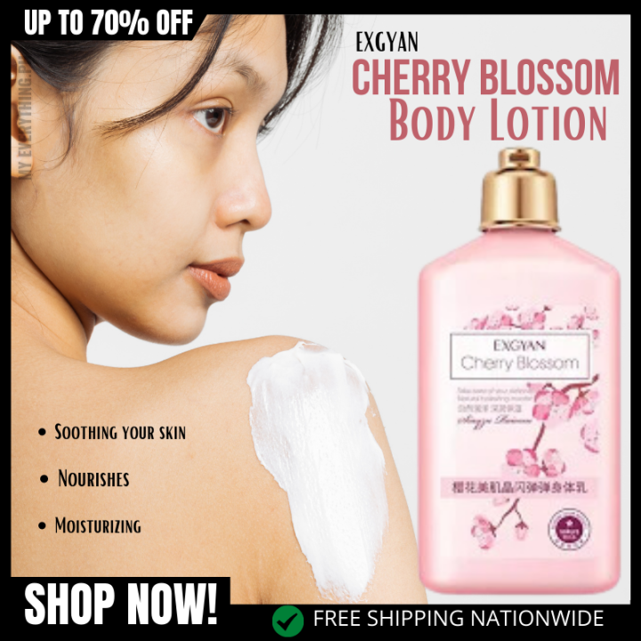 NEW!! Exgyan Cherry Blossom Body Lotion Moisture Lock Maintenance ...