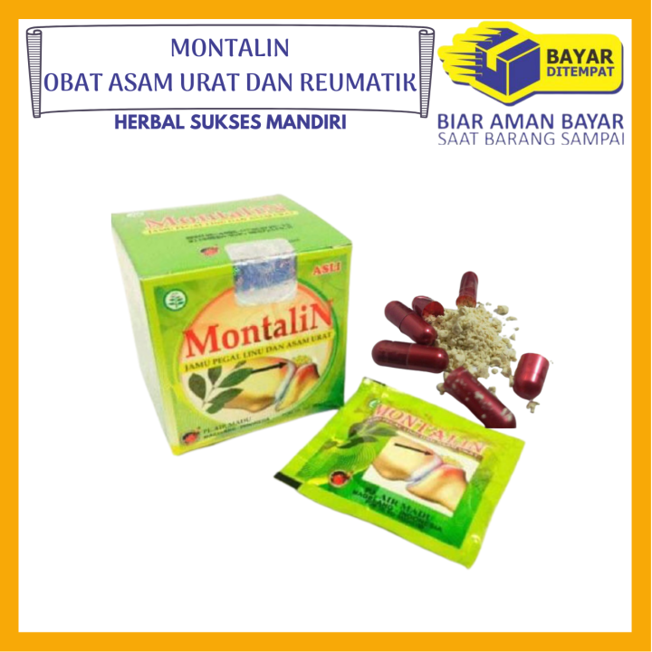 Montalin 1 box obat asam urat Dan pegal linu nyeri badan MONTALIN 1 BOX ...