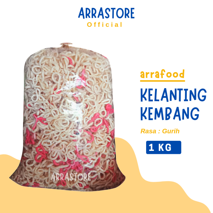 [1 KG] Kelanting kembang Renyah Gurih Snack Asli Lampung | Lazada Indonesia