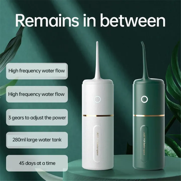 280ml Oral irrigator กันน้ำแบบพกพา แบบพกพา USB ช่องปากฟัน Irrigator แบบชาร์จทันตกรรม Irrigator ...