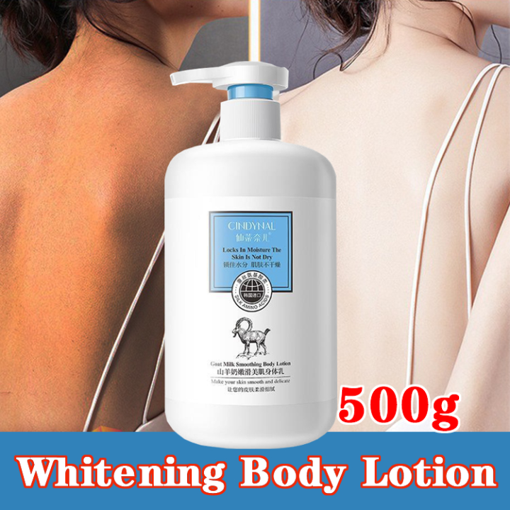 500ML Goat Milk Body Permanent Whitening Lotion Effective Body Moisturizers Milk Lotion ...