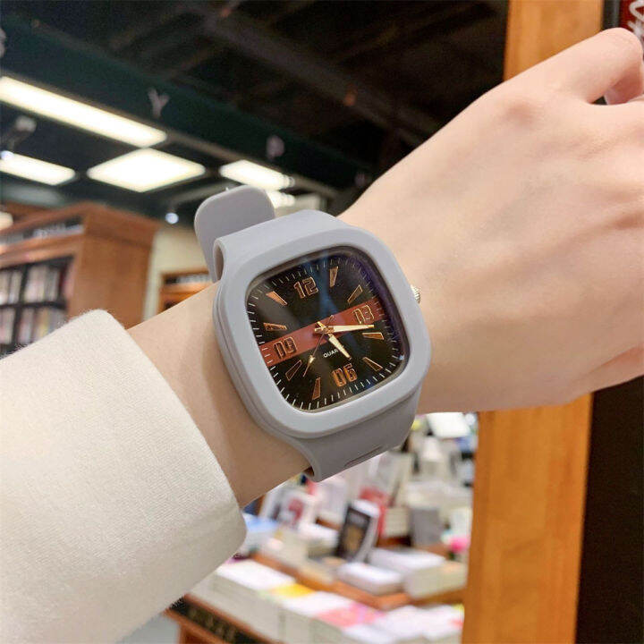 【KOO】INS Square Watch Student Korean Version Simple College Wind Watch ...