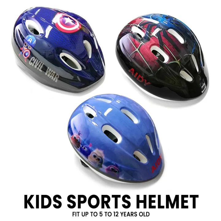 Aidy Adjustable Children Kids Character Helmet Fit Up to 5 to 12 Years ...