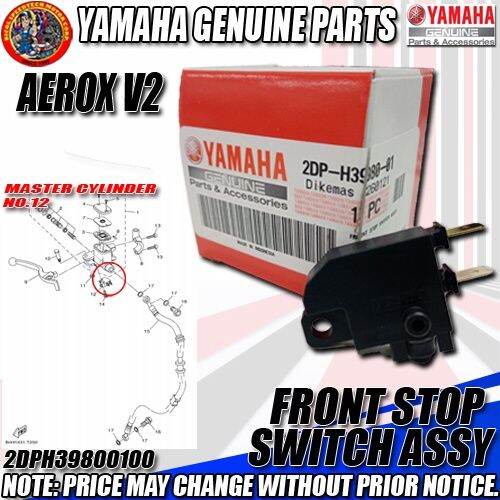 AEROX V2 FRONT STOP SWITCH ASSY (YGP) (GENUINE: 2DP-H3980-01) | Lazada PH