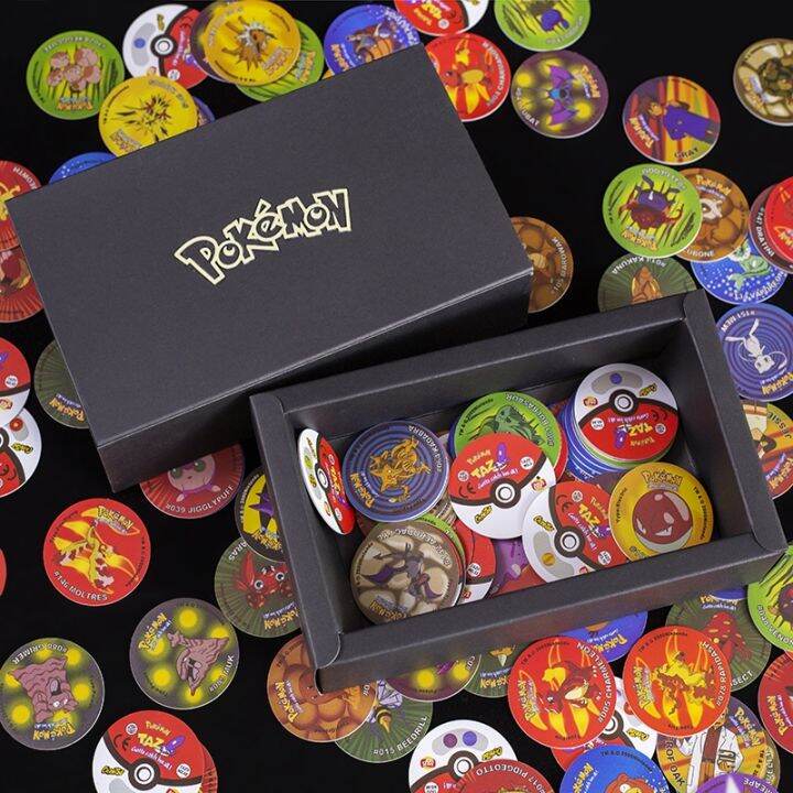 118/169pcs Pokemon Tazos 1/2 Generation Full Collection Strokes Album ...