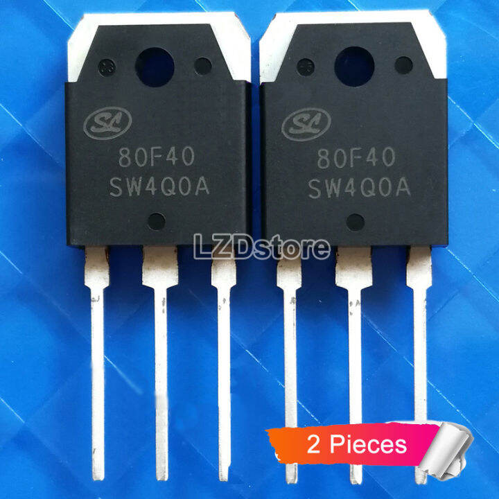 2Pcs 80F40 TO-3P SL80F40 SFR80F40PN TO3P 80A/400V อินเวอร์เตอร์ Fast ...
