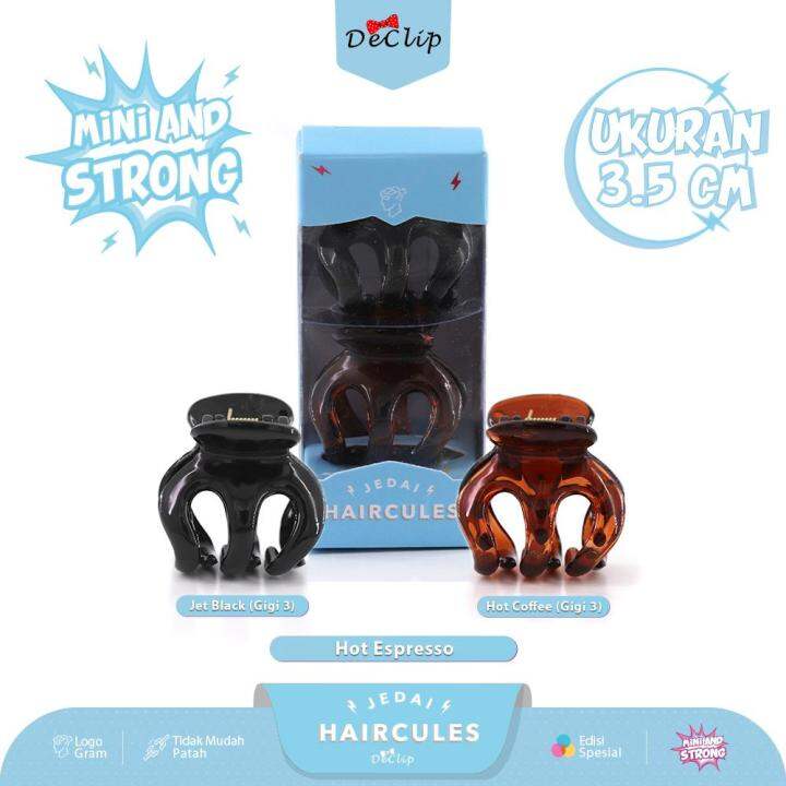 DeClip Jedai Haircules Gigi 3 Ukuran 3,5 cm Warna Hot Espresso (isi 2pcs) | Lazada Indonesia