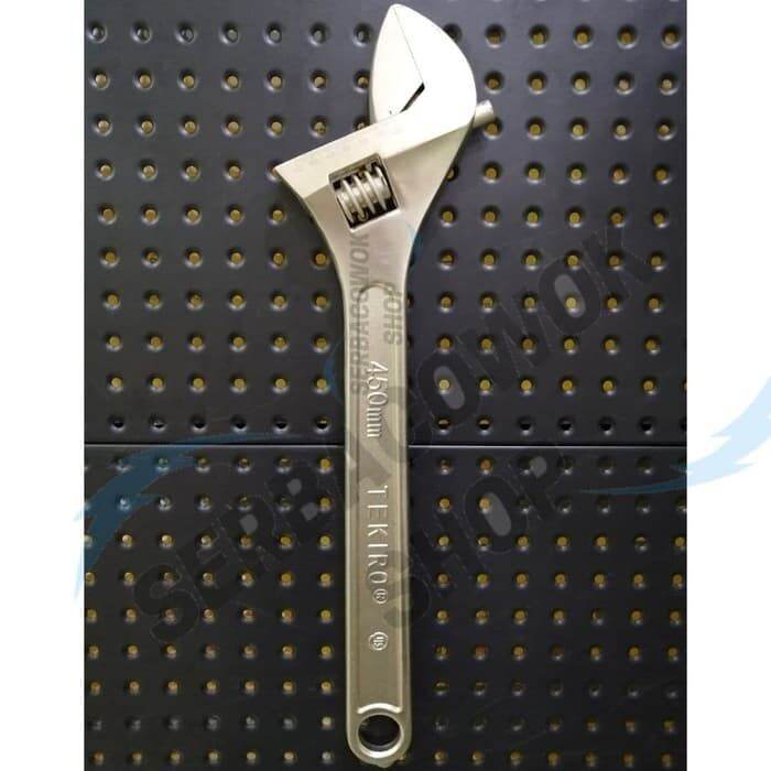 Tekiro Kunci Inggris 18" Inch Chrome Adjustable Wrench 18 Inch | Lazada ...