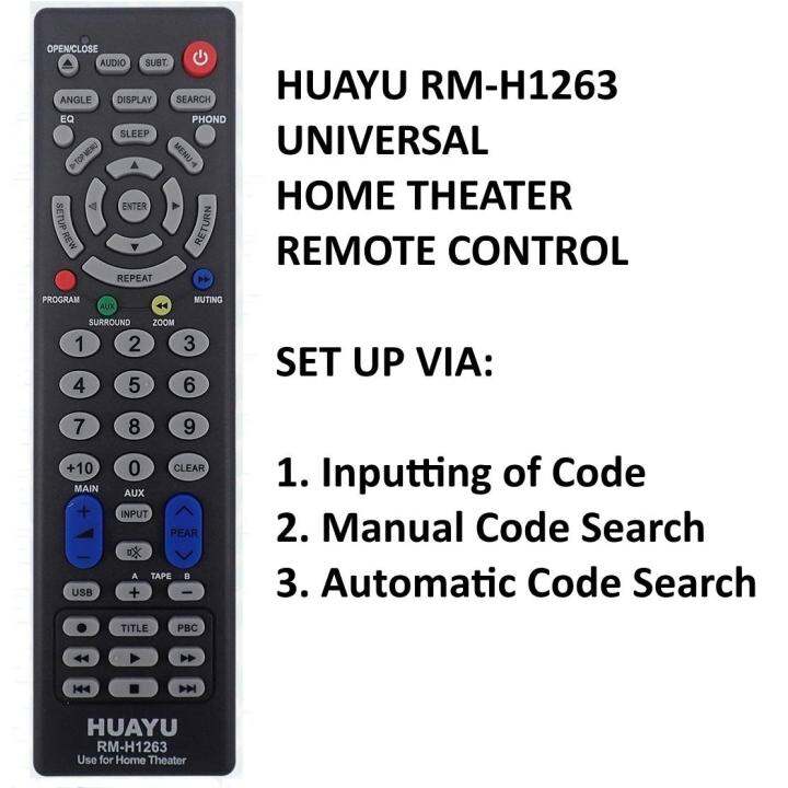 Huayu RM-H1263 Universal Home Theater Remote Control | Lazada PH