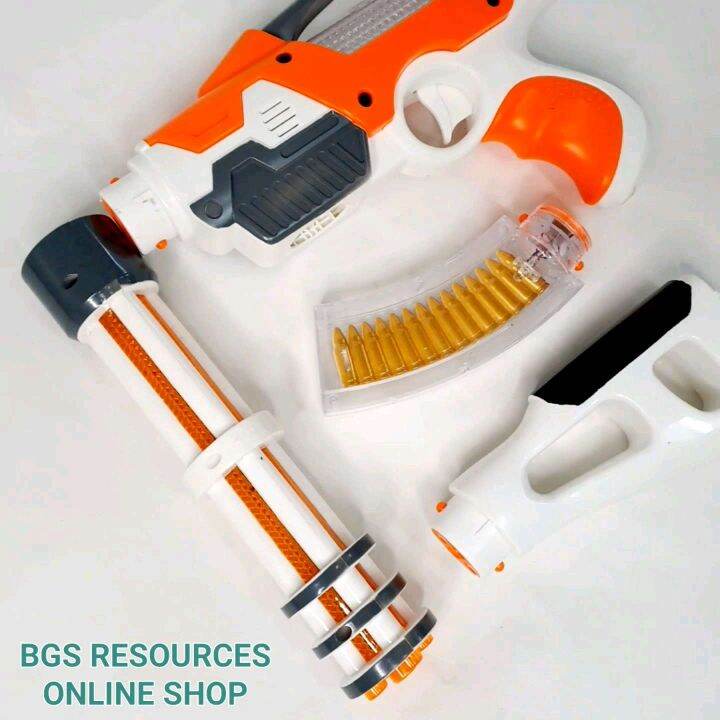 READY STOCK DIY ASSEMBLY TOY GUN 3D FLASHING LIGHT AND SOUND DIY SPACE ...