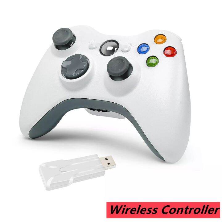 สำหรับ Xbox 360 Gamepad 2.4G Wireless Controller พร้อมตัวรับสัญญาณพีซี ...