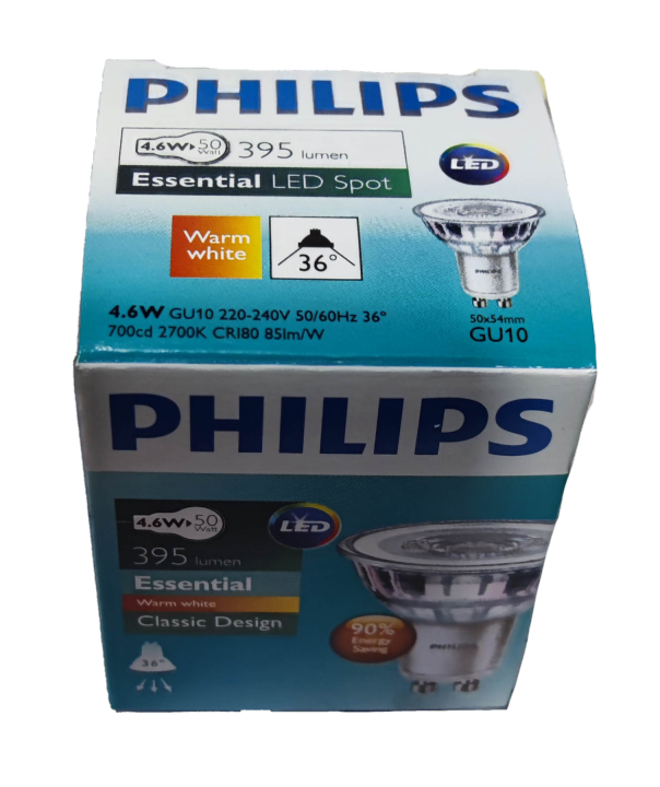 4.6W GU10 MR16 LED 220V Warm White 2700K, 4.6W LED Warm White GU10 MR ...