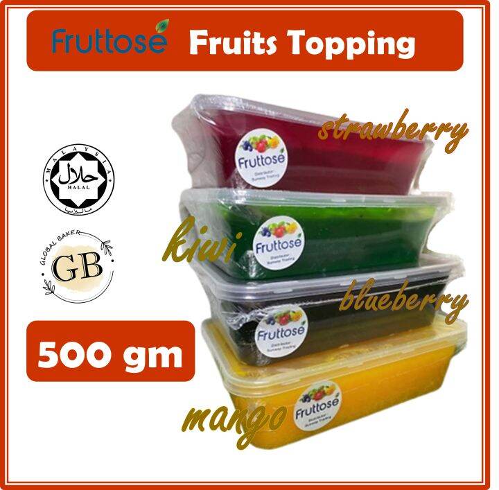 FRUTTOSE FRUITS TOPPING / TOPPING BUAH-BUAHAN / 水果果酱 - 500gm | Lazada