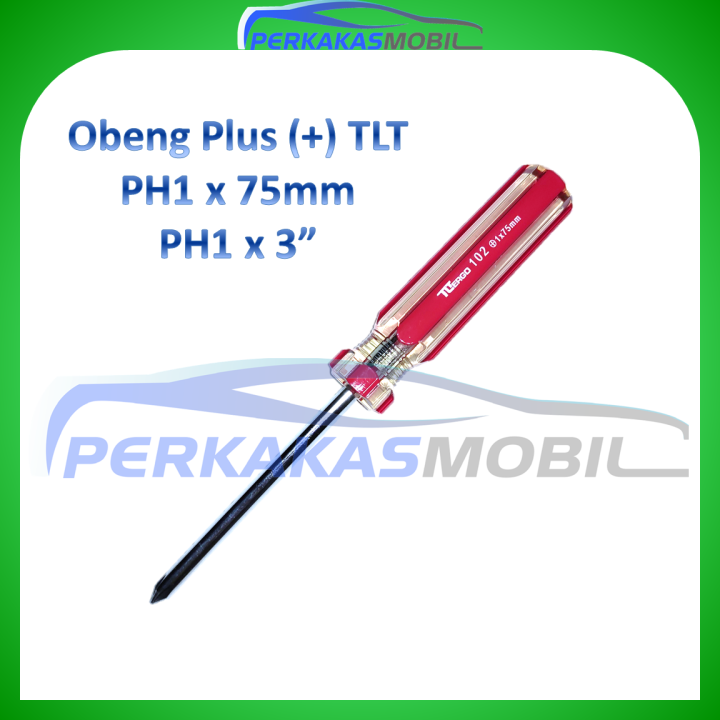 TLT Obeng Plus atau Obeng Kembang PH1 x 75mm 3 inchi Phillips ...
