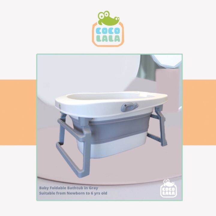 Cocolala Foldable Bathtub- GRAY | Lazada PH