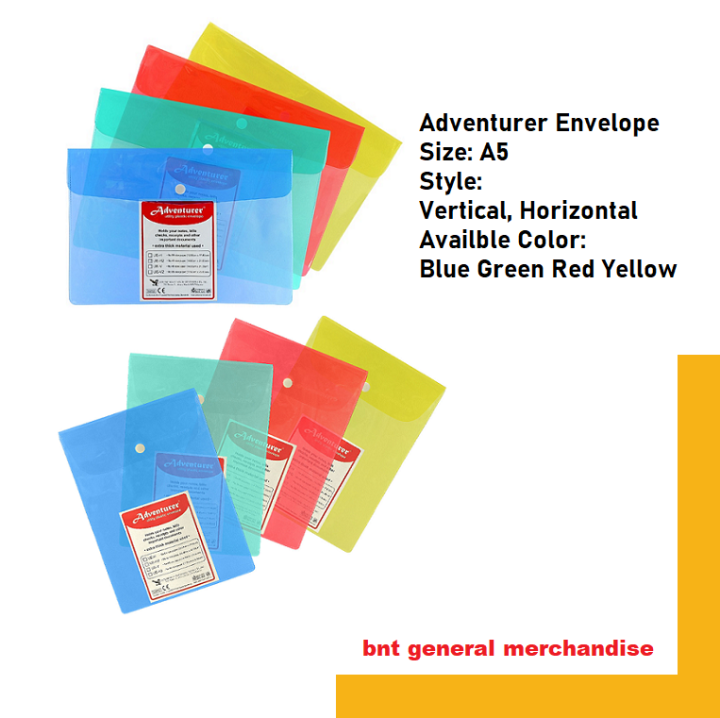 Adventurer Heavy Duty Utility Envelope Vertical A5/Horizontal A5 (14 ...