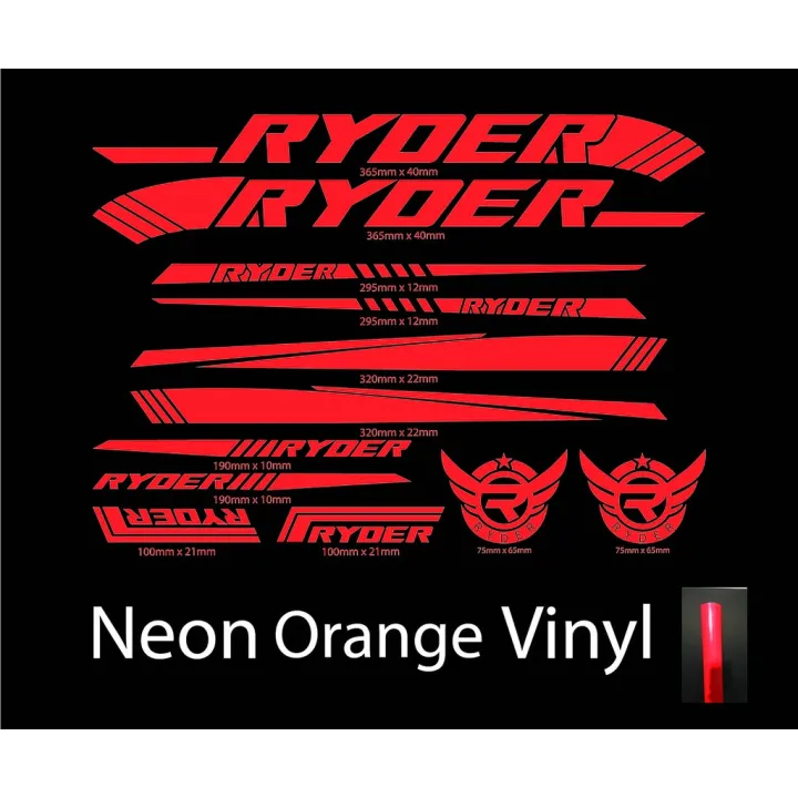 Ryder Frame Decals for Mountain BikeLcJ | Lazada PH