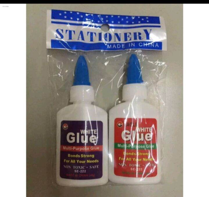 PAPER GLUE SET OF 2PCS PER PACK WHITE GLUE MULTIPURPOSE GLUE | Lazada PH