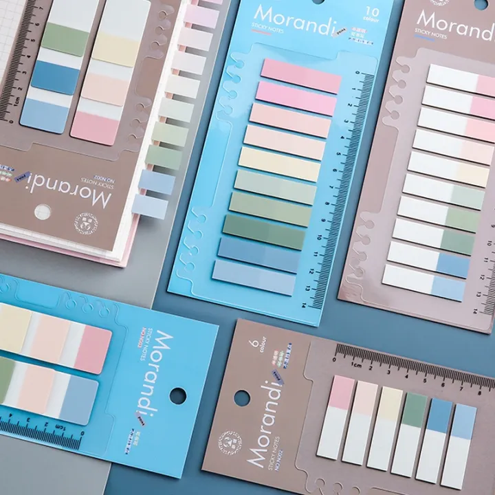 Color Index PET Sticky Note Student Label Bookmark Transparent Sticky ...