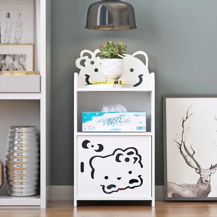 Modern Square Mini DIY Hello Kitty Cabinet Bedside Table with Kitty ...