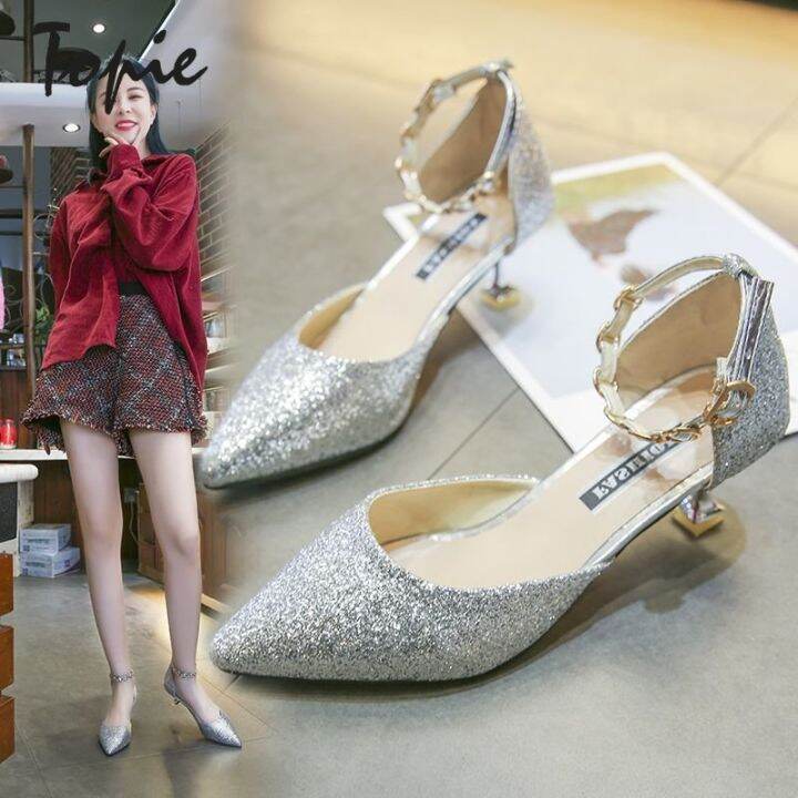 Topie sendal korean style women selipar raya perempuan 2023 heel sandal ...