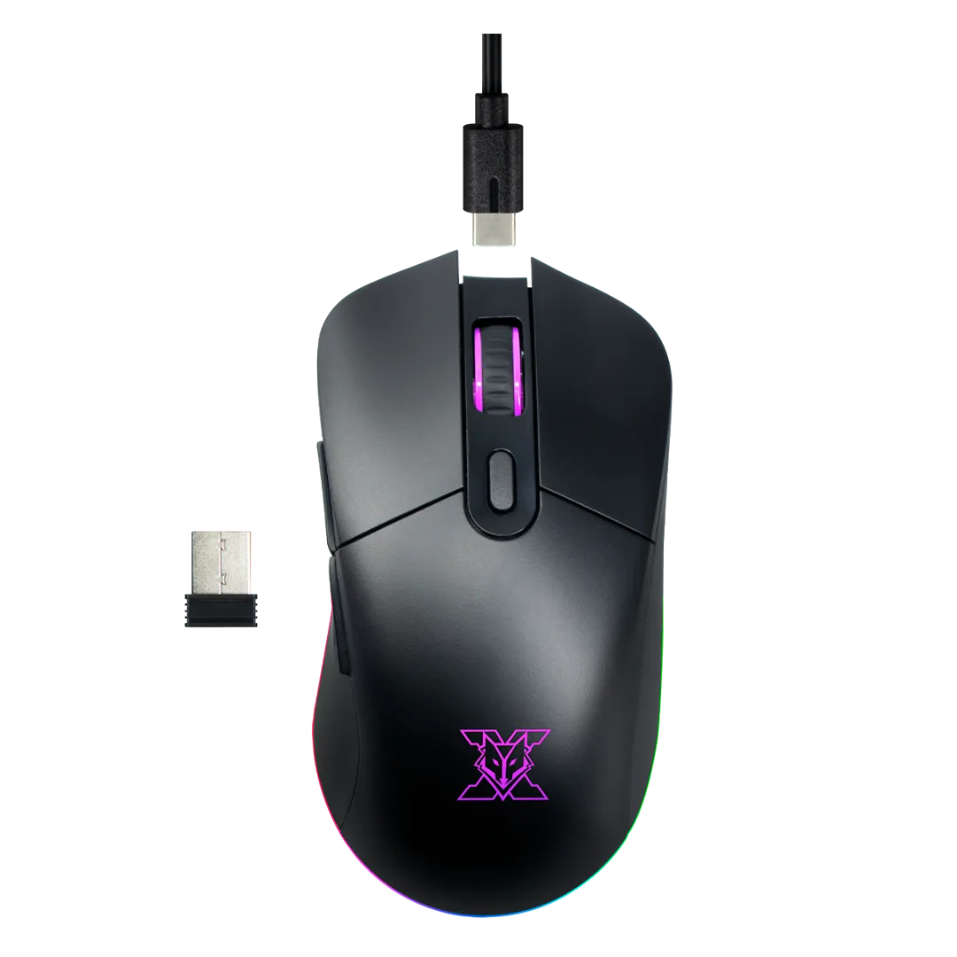 NUBWO X55 ARCADIA Gaming Mouse เมาส์เกมมิ่งไร้สาย - ดำ | Thisshop