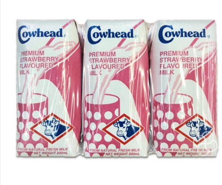 Cowhead Premium Strawberry Milk 3 x 200mL | Lazada PH