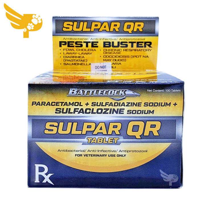 Sulpar QR Tablet - sold per 10 tablets - For All Animals - Battlecock ...