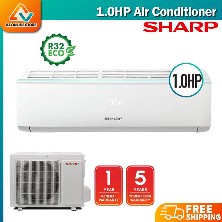 SHARP 1HP AIR CONDITIONERS R32 (AHA9WCD / AHA9XCD) AIR COND | Lazada