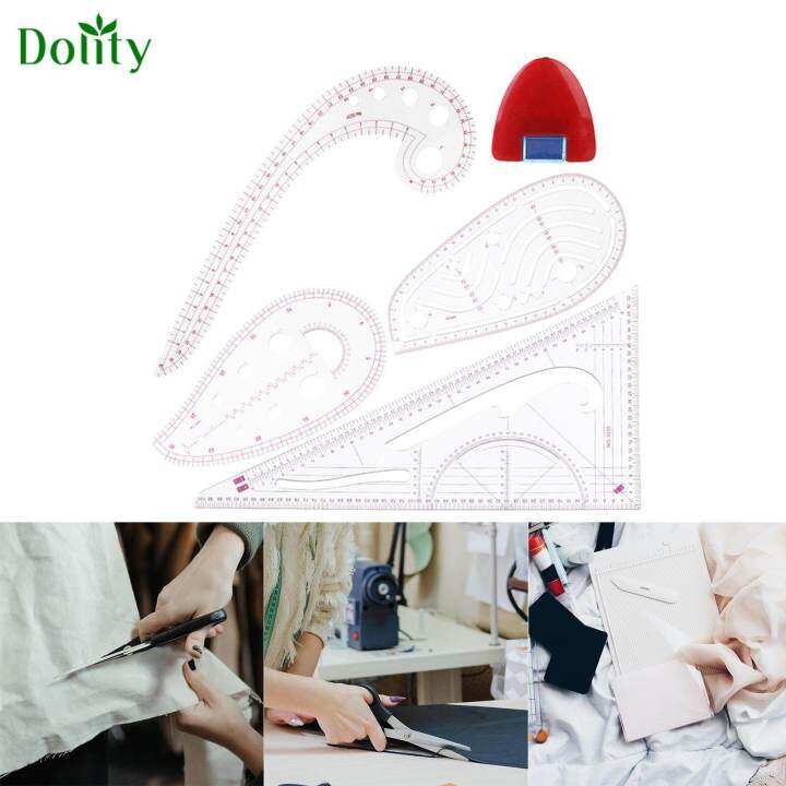 Dolity French Curve Rulers Marking Chalk Metric Sewing Tools Pattern ...
