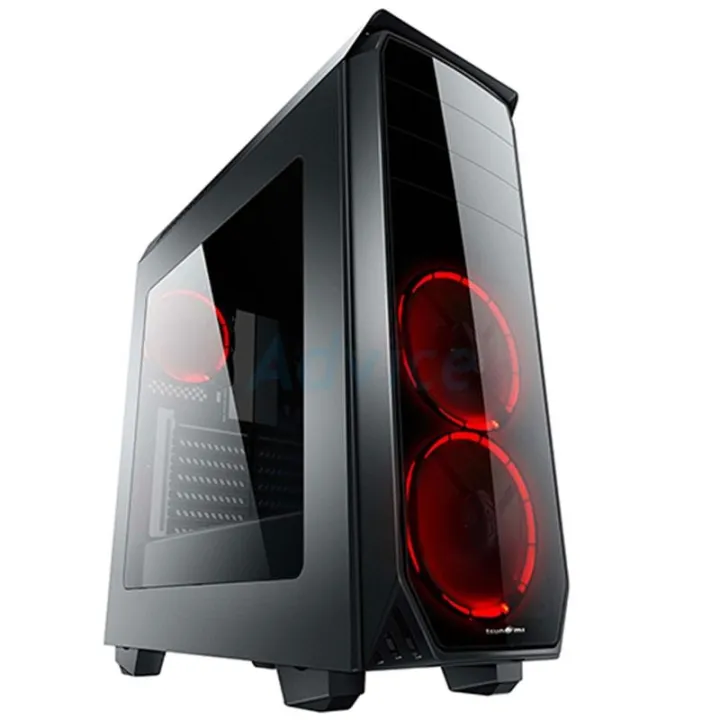 Tsunami Computer case (NP) Super Zero (Black-Red) | Lazada.co.th
