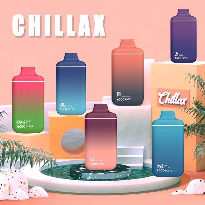 hot 6000 PUFFS DISPOSABLE POD MENTHOL 5 NIC RECHARGEABLE CHILLAX PLUS ...