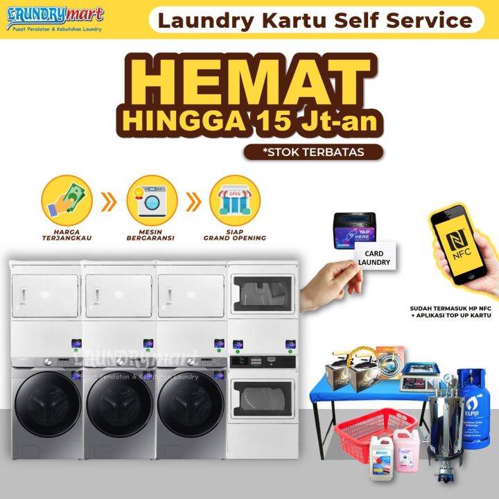PAKET MESIN CUCI LAUNDRY CARD READER / TAP KARTU SELF SERVICE | Lazada ...