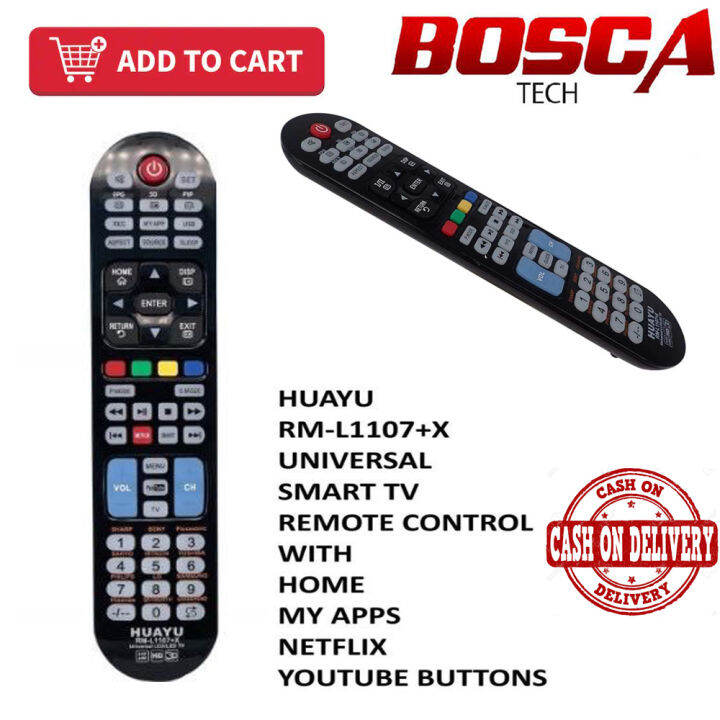 Huayu RM-L1120+X Universal LED/LCD Remote Control | Lazada PH