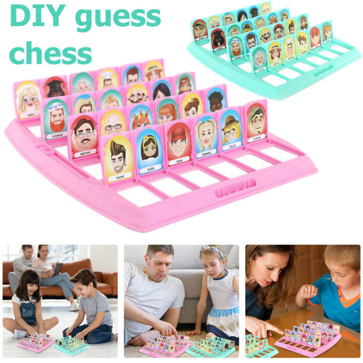 yhrtfghbb Guessing Game for 2 Players Guess who Character Cards STEM ...