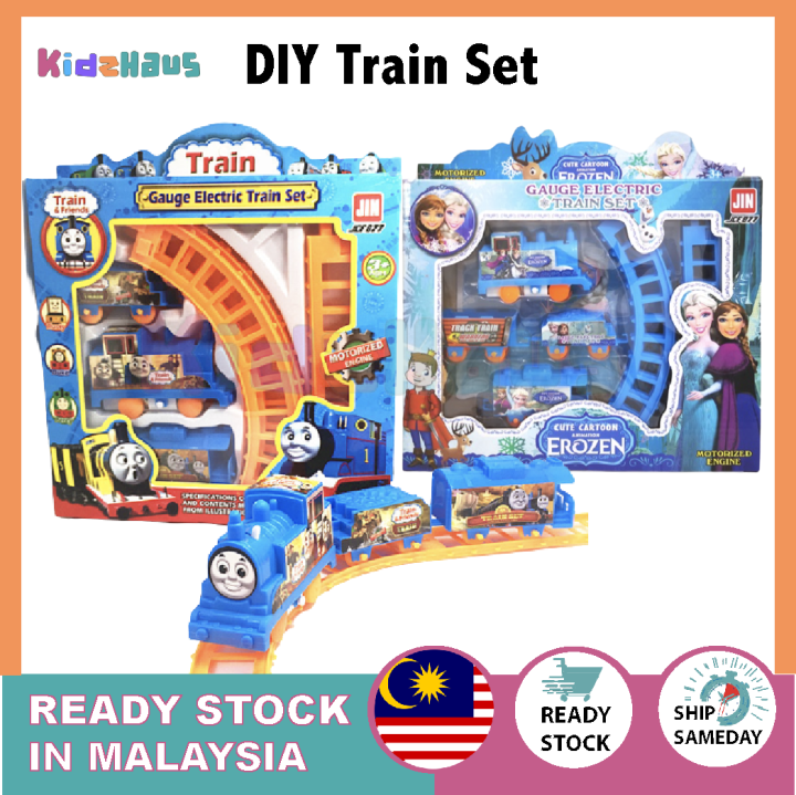 Children Fun Train Set | Electric Train DIY Track Railway Playsets ...