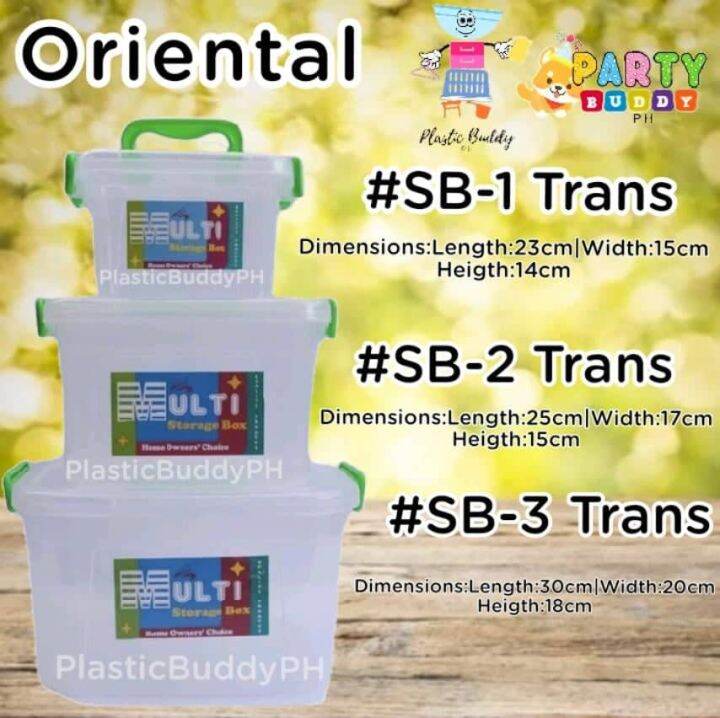 Oriental Durable Stackable High-Quality Plastic Storage Box with Handle ...