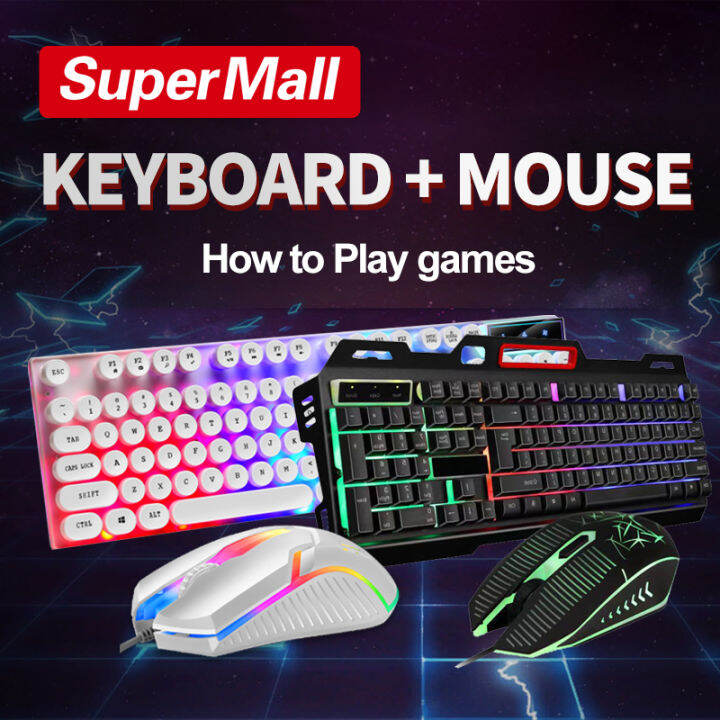 BISA COD Gaming Keyboard Dan Mouse RGB / Keyboard Mechanical Komputer Set Gaming Mouse Dan ...