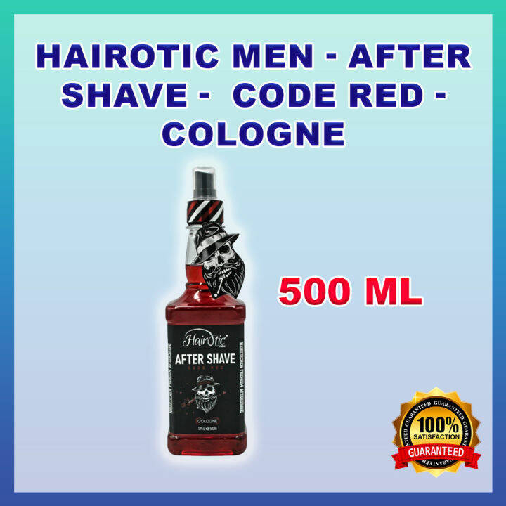 Hairotic Men - After Shave - Code Red - Cologne - 500ml | Lazada