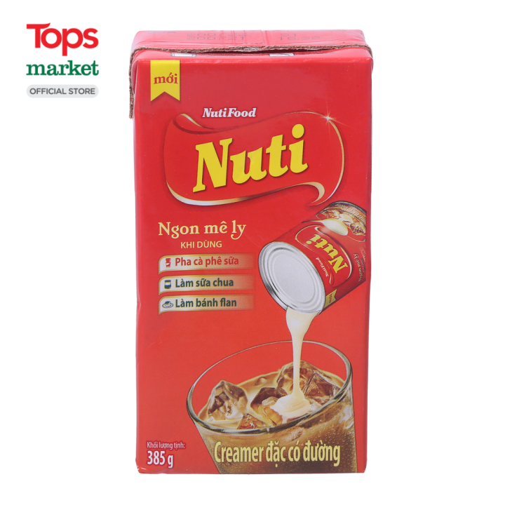 Sữa Đặc Nuti Đỏ Hộp Giấy 385G - Siêu Thị Tops Market | Lazada.vn
