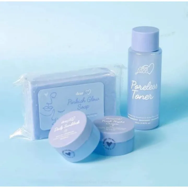 Dear Face Facial Whitening Set | Best for Sensitive, Acne-prone & Dry ...